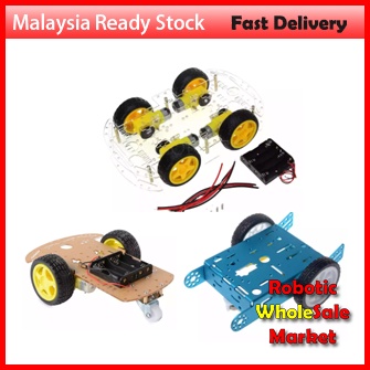 2WD 4WD Single / Double Layer Mini Large Round 6V DC Motor Set Smart ...