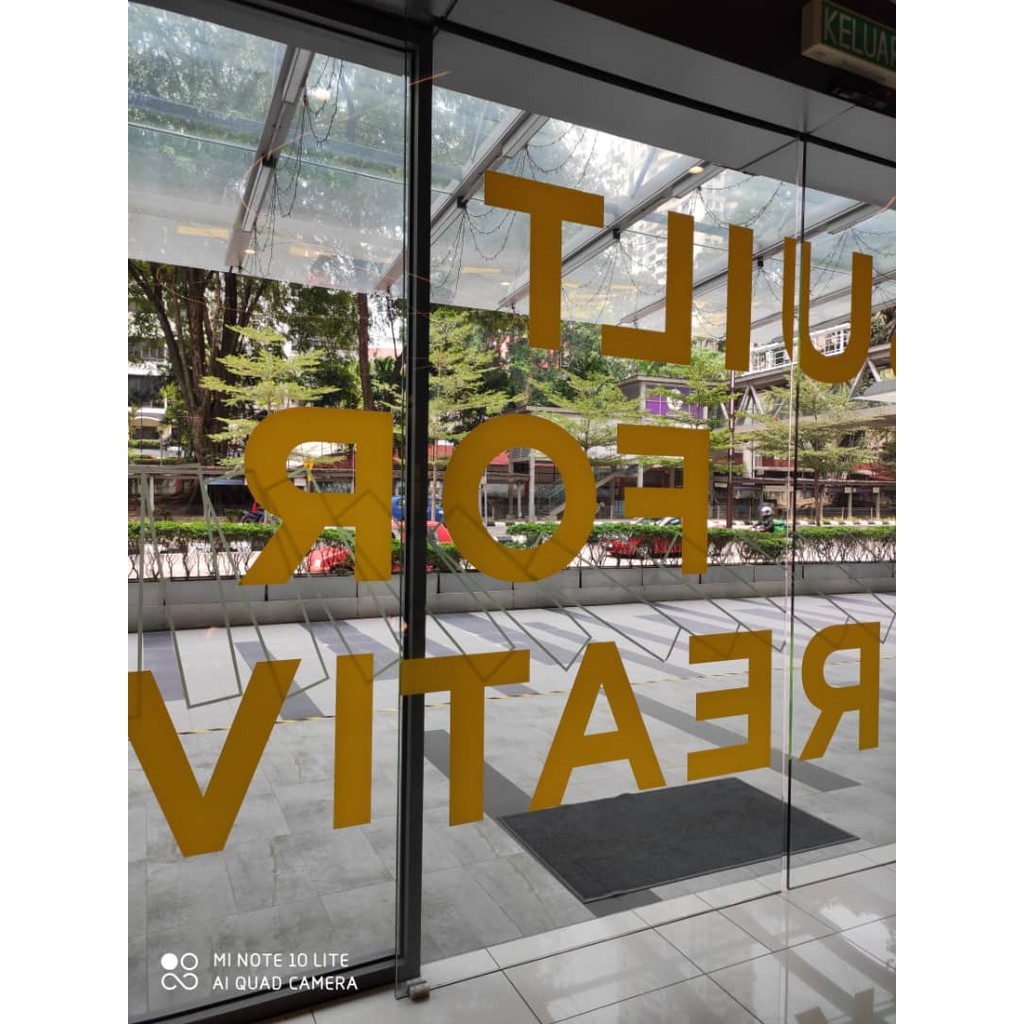 Sticker on Signboard / Glass / Door- Get quotation | Shopee Malaysia