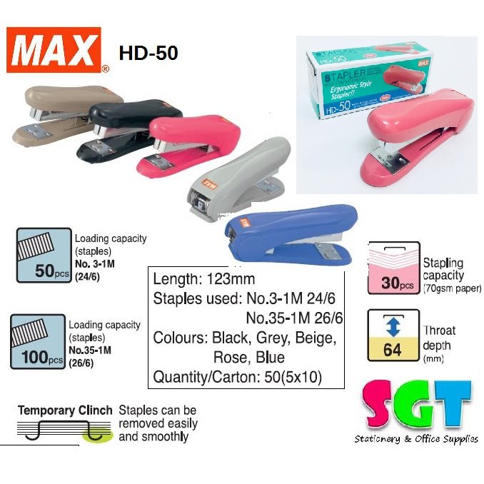 MAX Stapler HD-50 (1 unit) | Shopee Malaysia