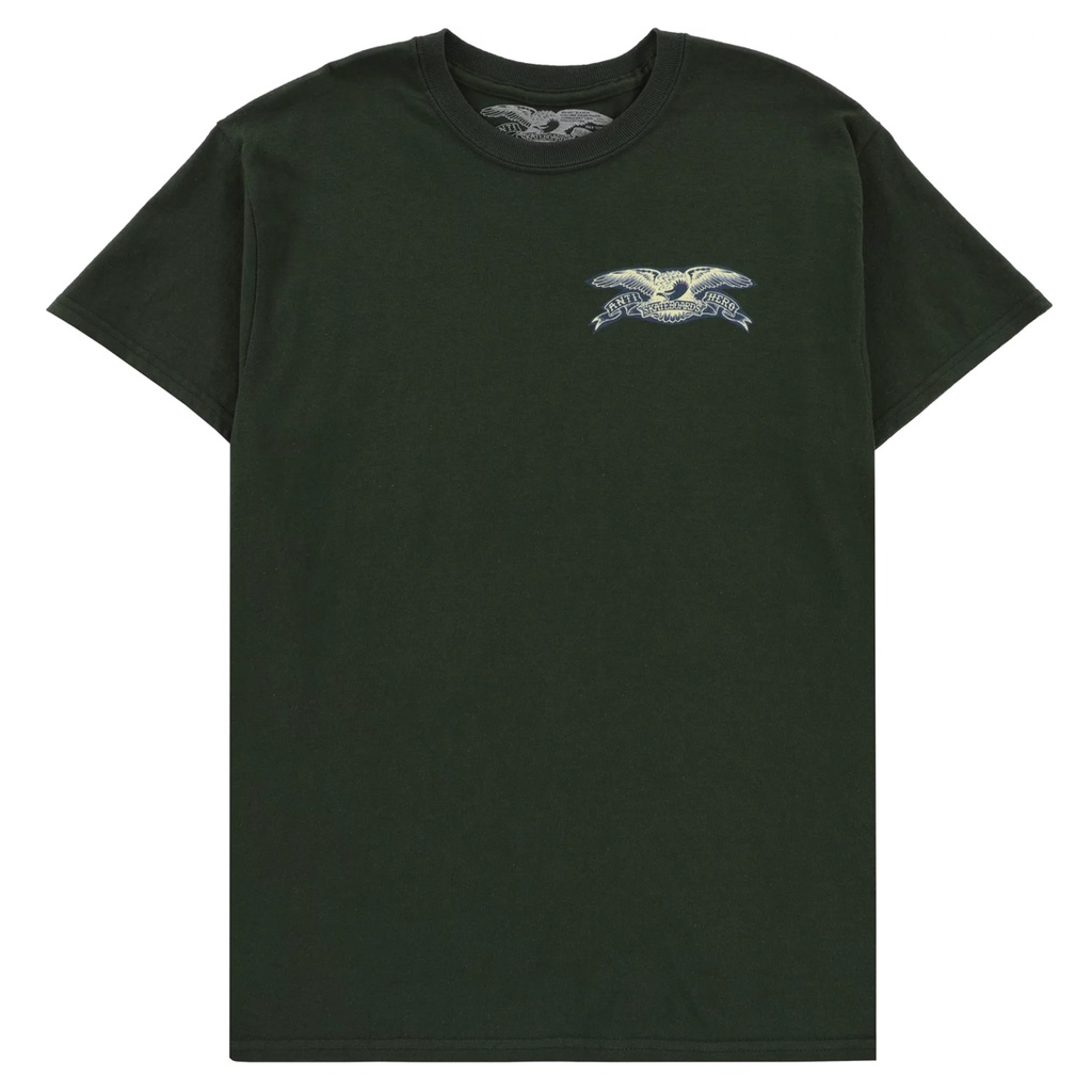 Anti-Hero Basic Eagle Chest T-Shirt ( forest green/yellow ) | Shopee Malaysia