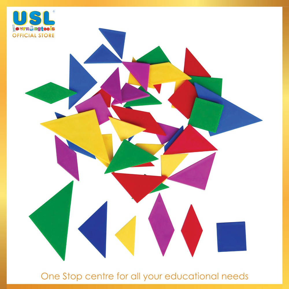 Multilateral Tangram Set (50 pcs) - Manipulative | Shopee Malaysia