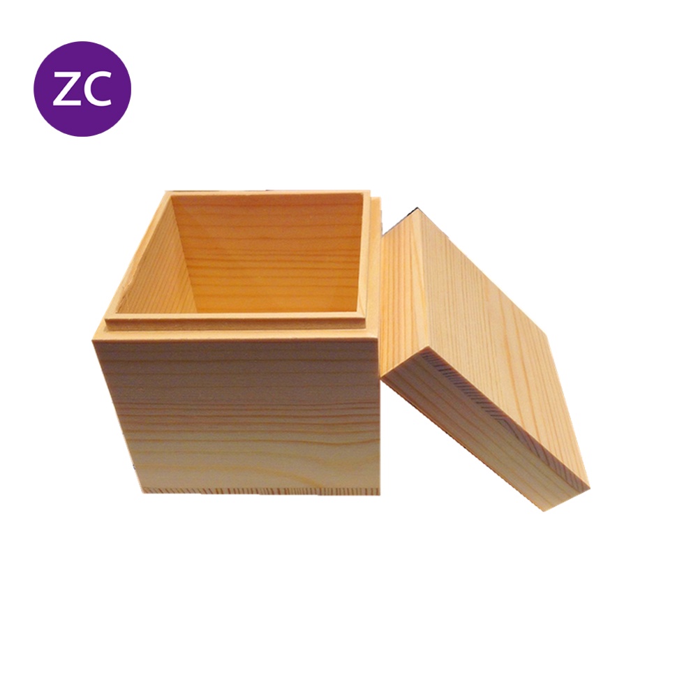 Unfinished Pine Wood Square Box - Small (10cm) | Shopee Malaysia