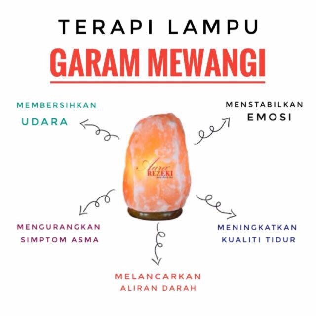 Lampu terapi garam aura rezki | Shopee Malaysia