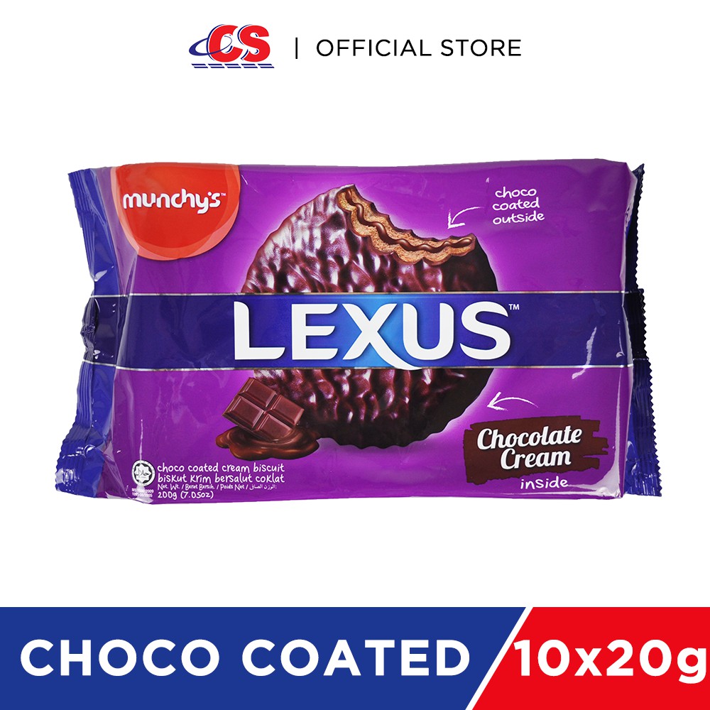MUNCHY'S LEXUS Choco Coated Cream Sandwich 10x20g | Shopee Malaysia