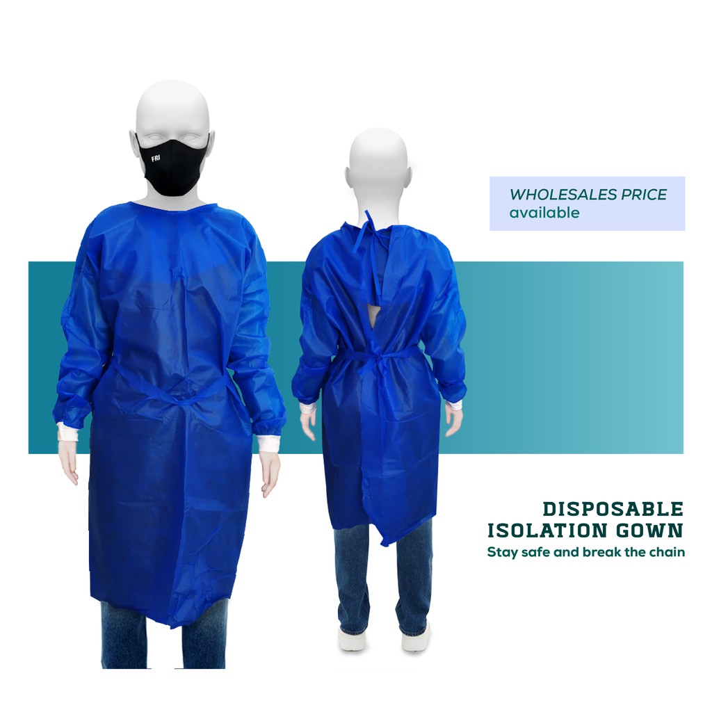 [Readystock] Disposable Isolation Gown PPE | BAJU PPE | Sut PPE | Hair ...