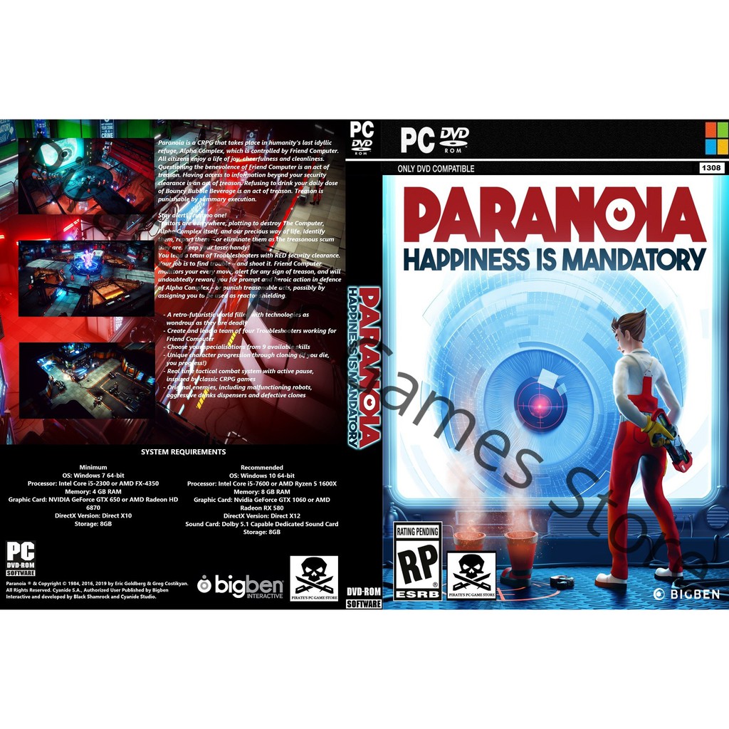 (PC) Paranoia Happiness Is Mandatory | Shopee Malaysia