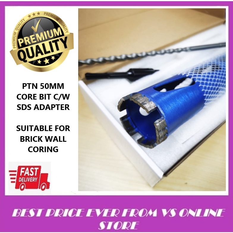 PTN 50MM HEAVY DUTY CONCRETE DIAMOND CORE DRILL BIT SET | Shopee Malaysia