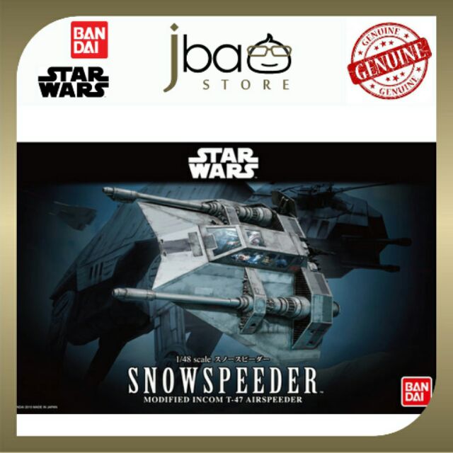 Toys & Hobbies Bandai 1/48 Scale Model Kit Star Wars Snowspeeder ...