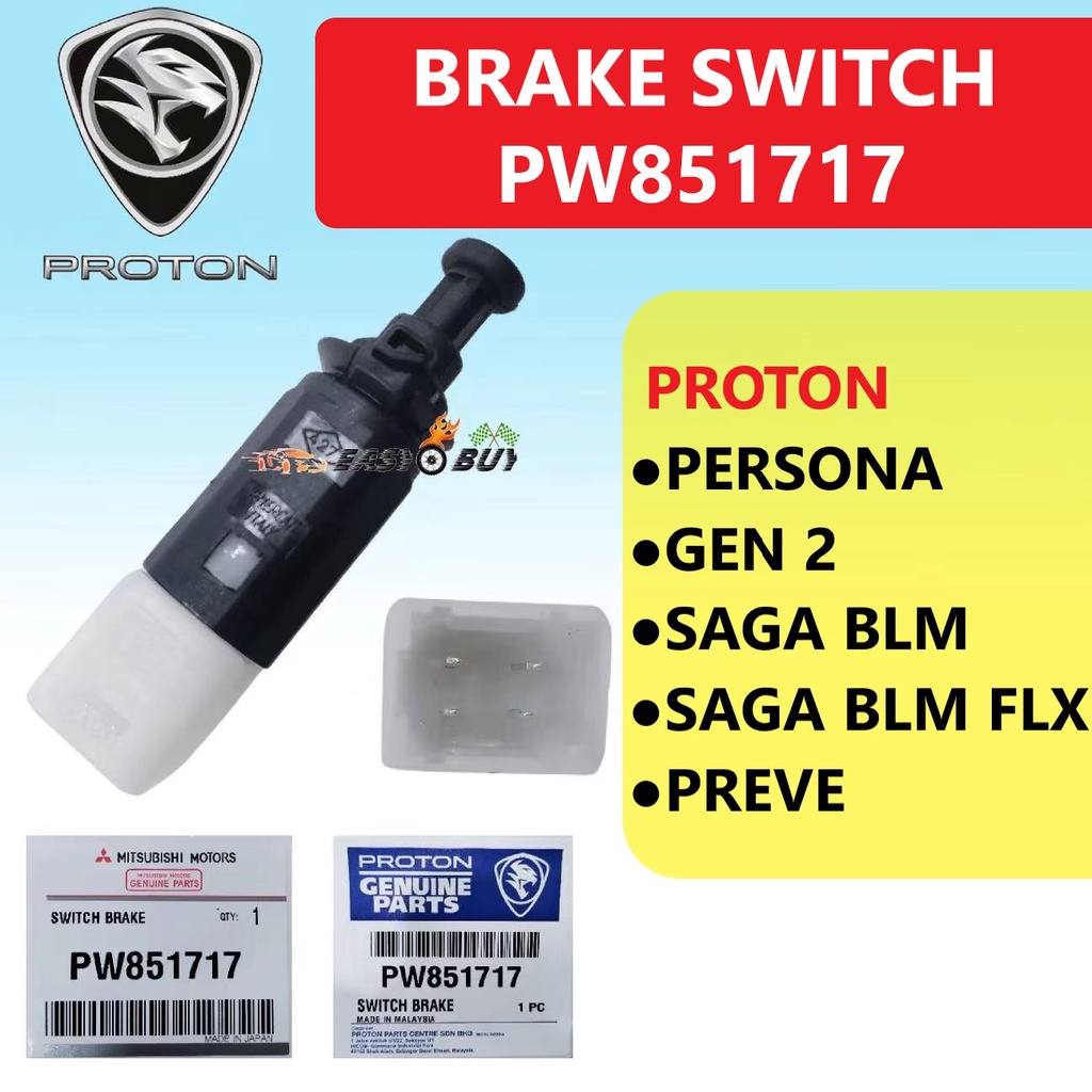 100% ORIGINAL PROTON GENUINE Brake Switch PW851717 - Proton Saga BLM ...