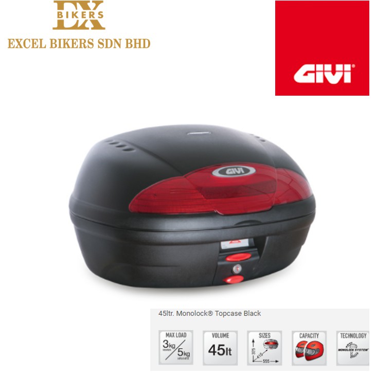 GIVI E450 SIMPLY II TOP BOX | Shopee Malaysia