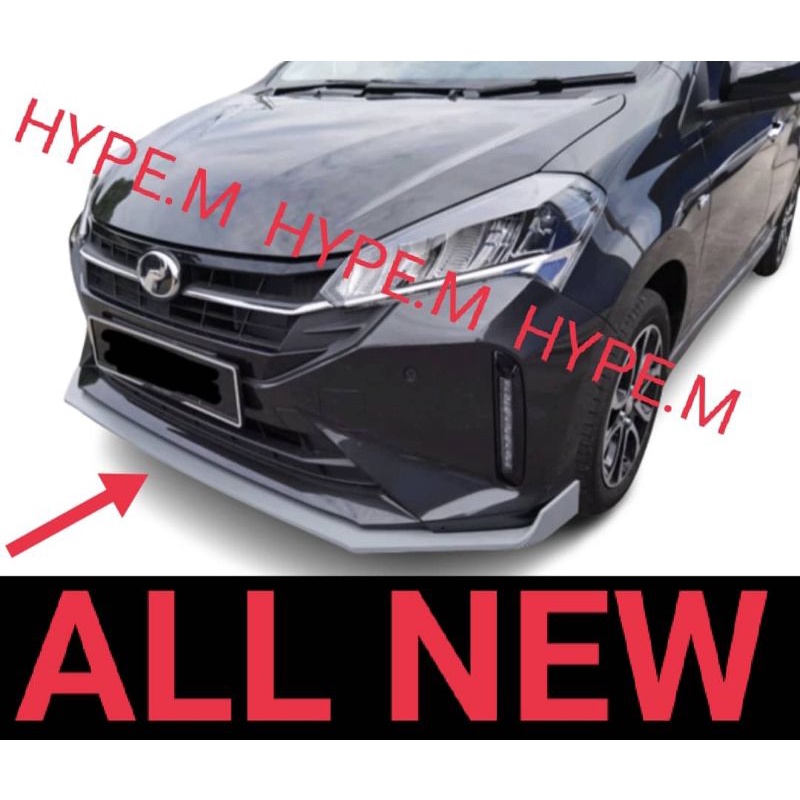 Myvi gen3 facelift front diffuser takero myvi 2022 facelift front skirt ...