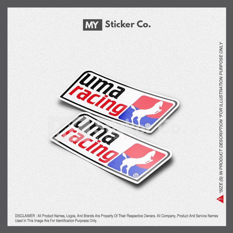 Sticker - Uma Racing (2 Pieces/Set) | Shopee Malaysia