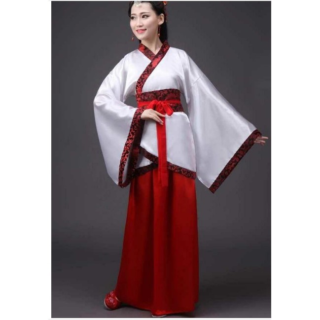 Costumes Chinese Han Dynasty Ruqun Hanfu Suit Cosplay Women Long Sleeve ...