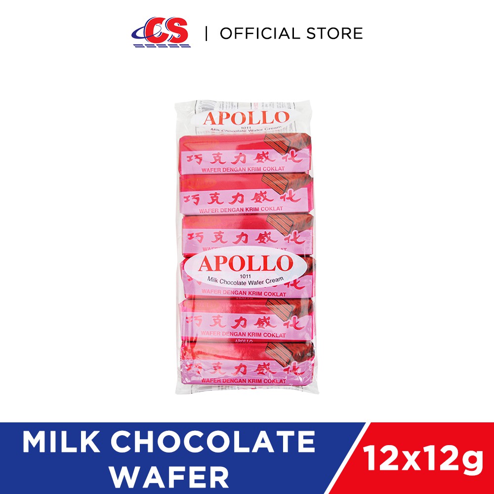 APOLLO Wafer Chocolate 12x12g | Shopee Malaysia