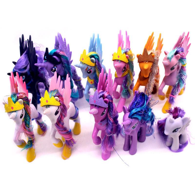 My Little Pony Princess Luna Celes Doll Rainbow Dush Figure Toy F Kids ...