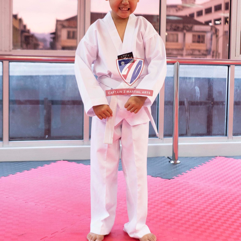 Original Kids Taekwondo Uniform Dobok Plain White | BeeCost