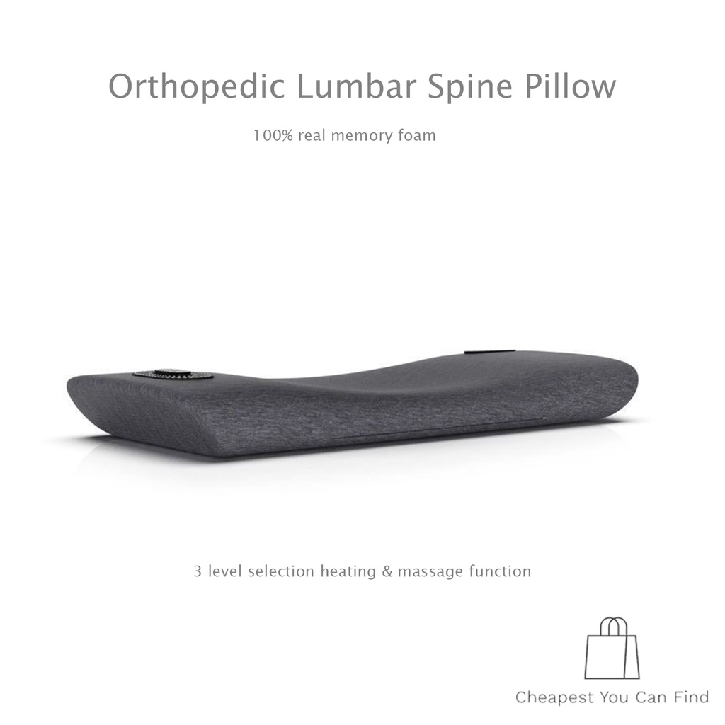 CYCF Orthopedic Lumbar Spine Support Sleeping Pillow with Heating and ...
