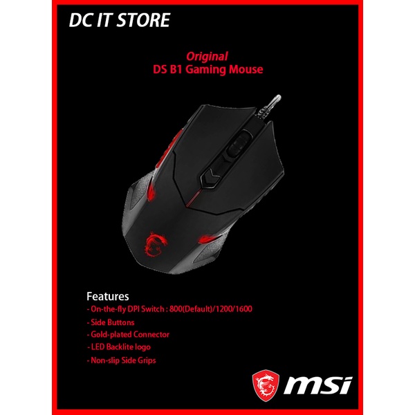 MSI DS B1 Gaming Mouse - Original | Shopee Malaysia