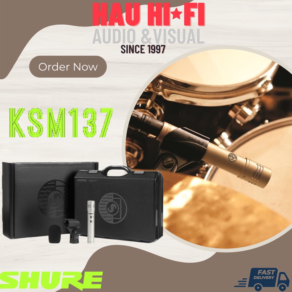 Shure KSM137/SL Small Diaphragm Condenser Microphone | Shopee Malaysia