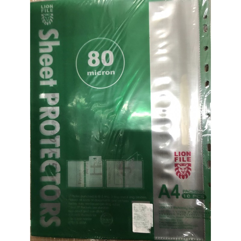 Sheet Protector Refill 80 Micron (10’s) | Shopee Malaysia