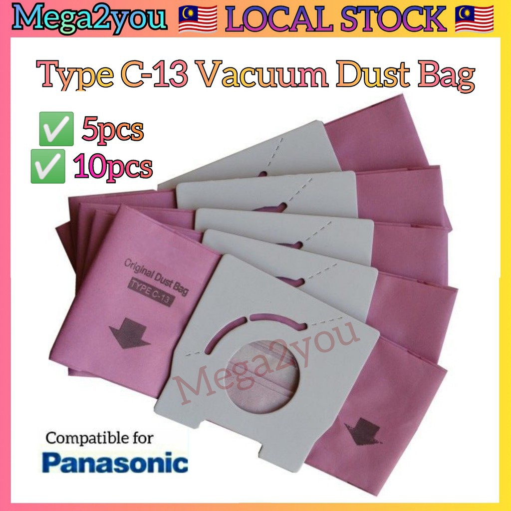 🇲🇾 Replacement for Panasonic Vacuum Cleaner Dust Bag Type C-13 C13 ...