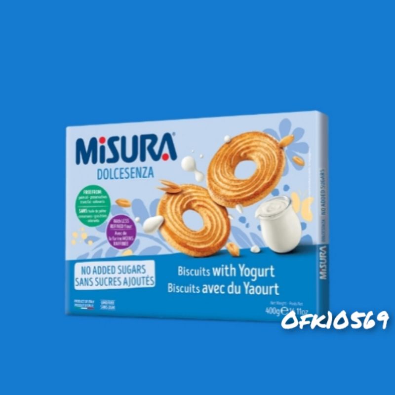 Misura No Added Sugar Biscuit With Yogurt 400G - Made in Italy | Shopee ...
