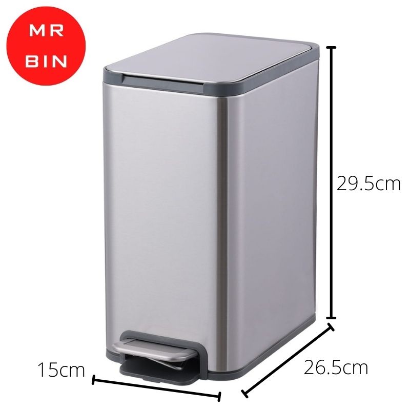 MR BIN Stainless Steel Dustbin VIP-5L | Shopee Malaysia