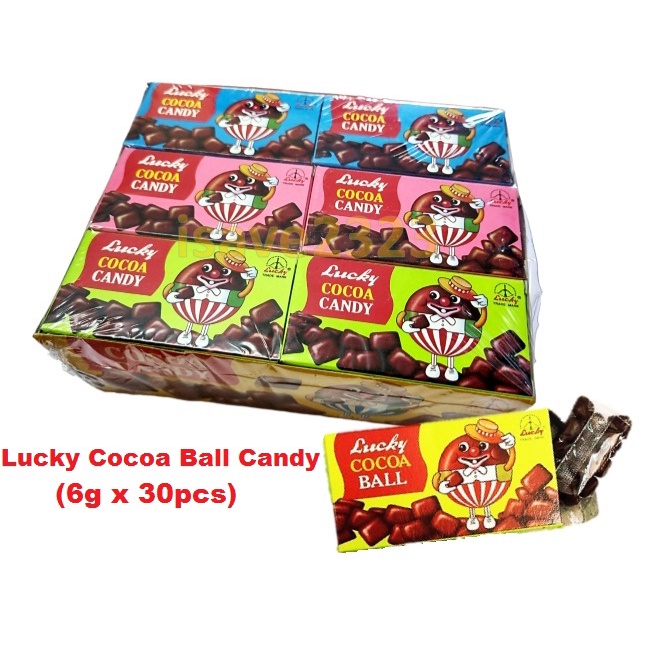 Childhood Snack - Lucky Cocoa Ball Candy (6g x 30 Sachets) | Shopee ...