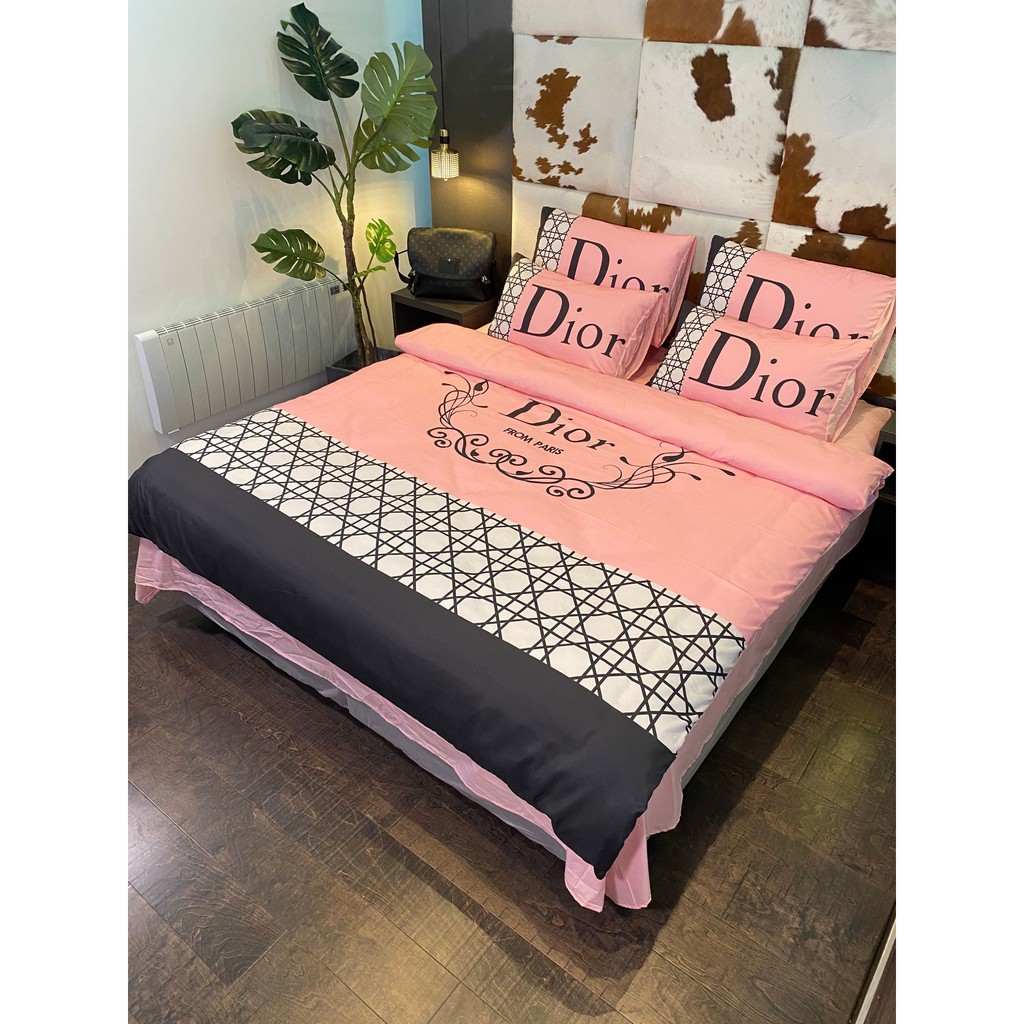New Silk Cotton Dior Tide Brand Bedsheet/Cadar Sets#3 | Shopee Malaysia