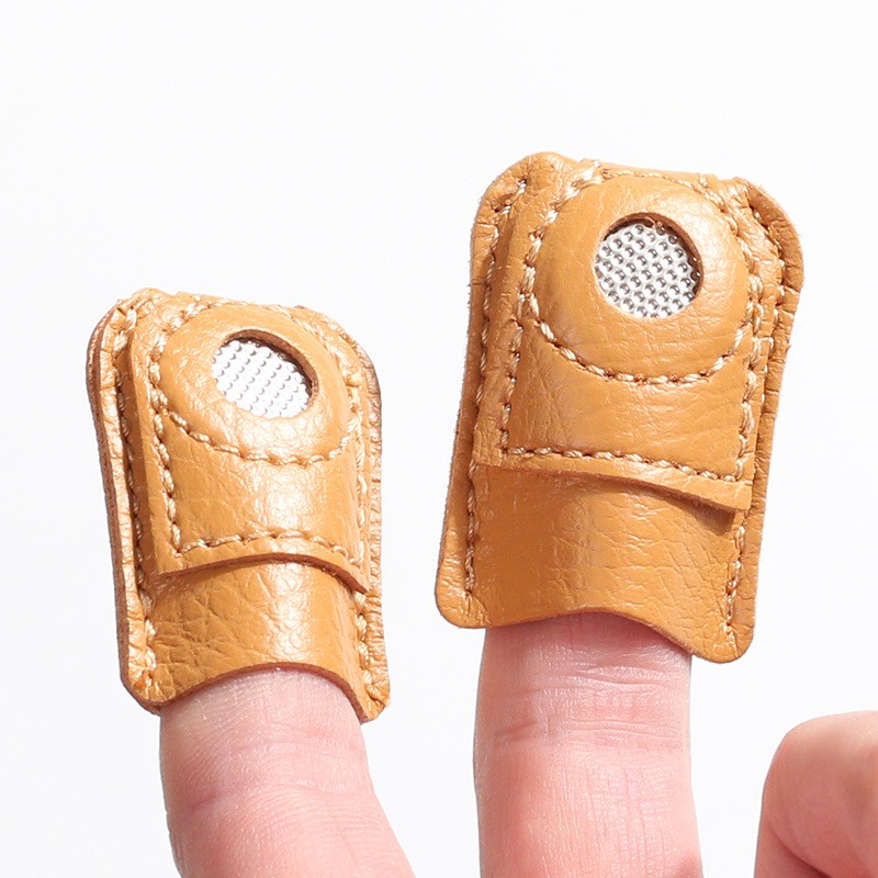 READY STOCK~1 pc artificial leather thimble finger cots / finger ...