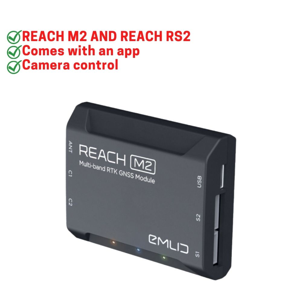 Emlid Reach M2 Multi-band RTK GNSS Modules Centimeter Precision in RTK/PPK Less GCPs [Aonic ...