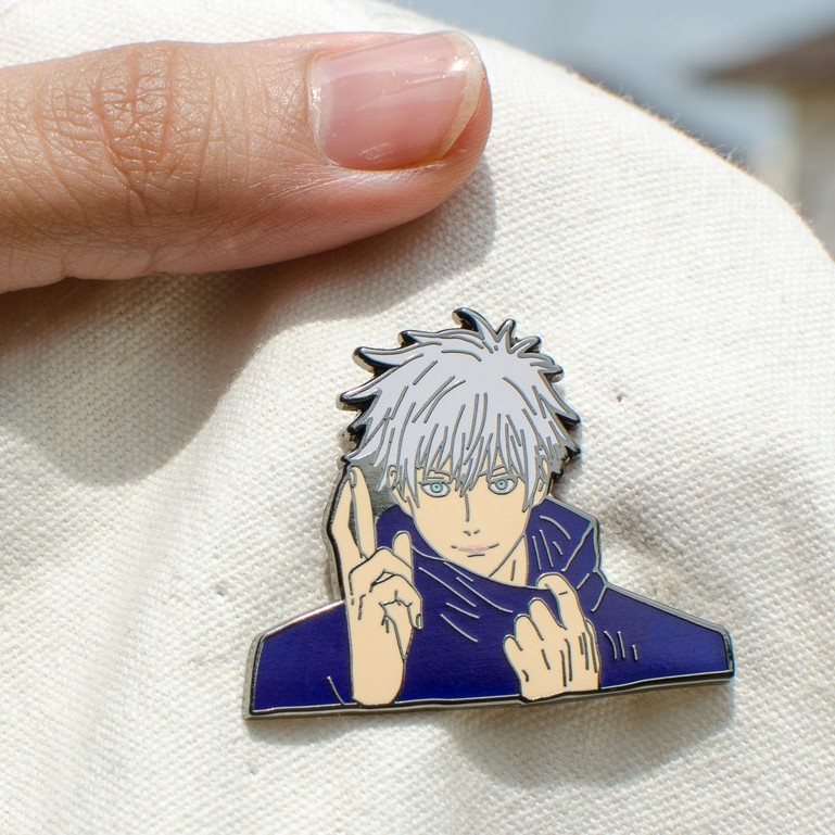 Gojo Satoru Enamel Pin Jujutsu Kaisen Anime Ryouiki Tenkai Domain ...