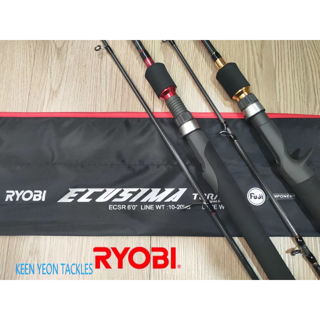 RYOBI ECUSIMA TORAYCA FISHING ROD (SPINNING / BAITCASTING / BC ...