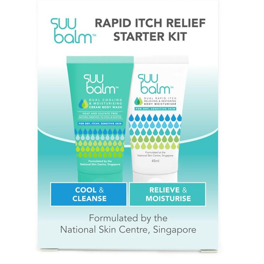 Suu Balm Rapid Itch Relief Starter Kit (45ml) - For Dry, Itchy, Sensitive Skin (Adult) | Shopee ...
