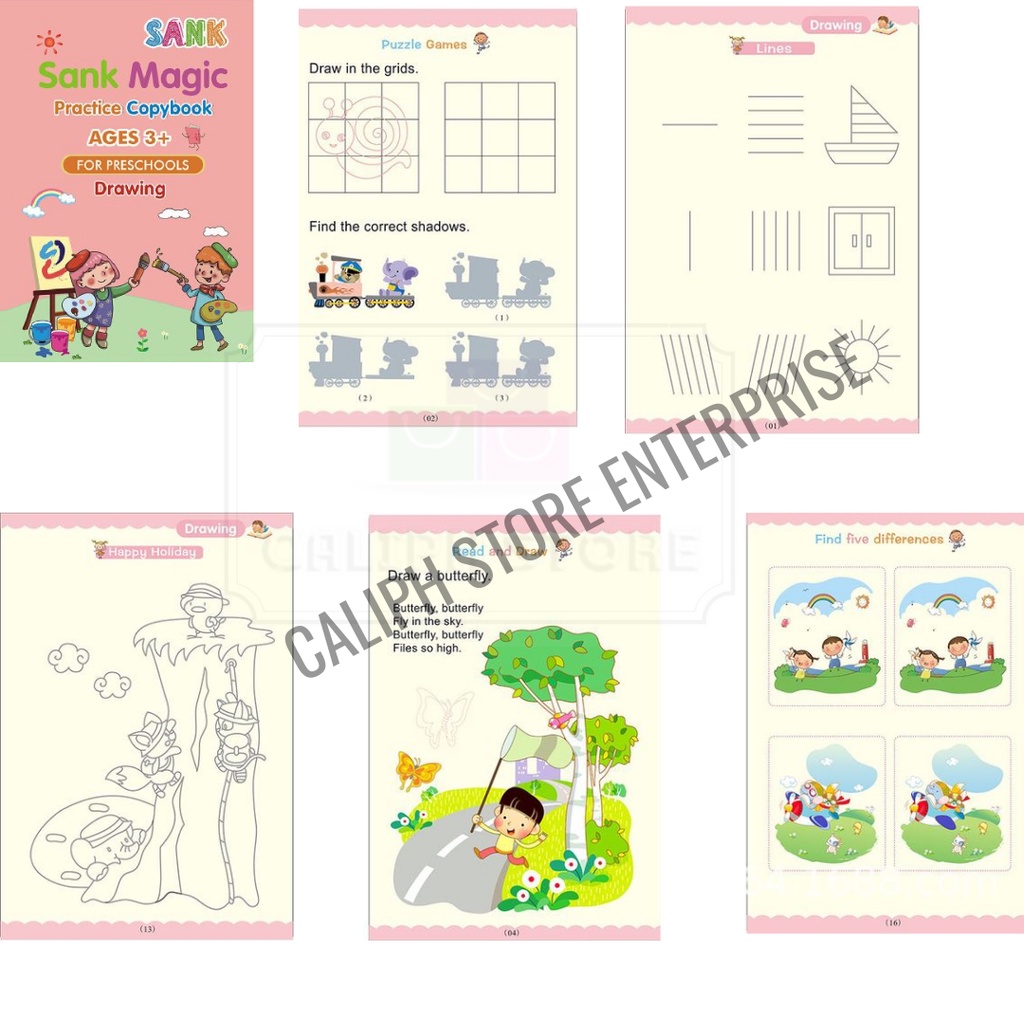 BUKU AKTIVITI MELATIH ANAK MENULIS PRASEKOLAH | PRESCHOOL PRE WRITING ...