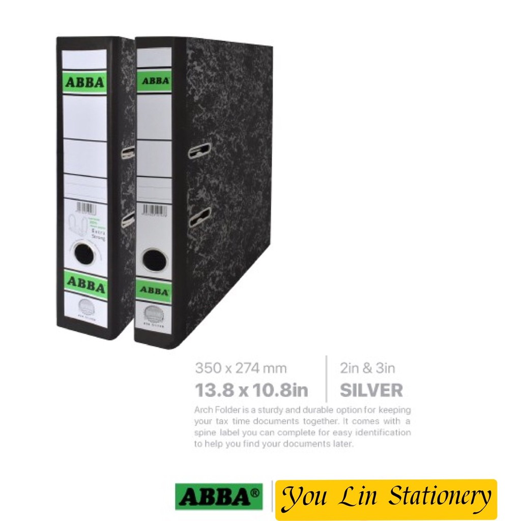 ABBA 2 Inch/3 Inch Silver Arch File | Shopee Malaysia
