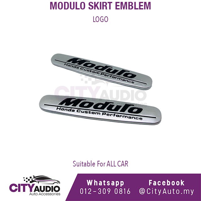 Modulo Side Skirt Emblem | Shopee Malaysia