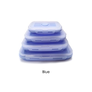 Silicone Collapsible Foldable Tupperware Container Food Grade Storage ...