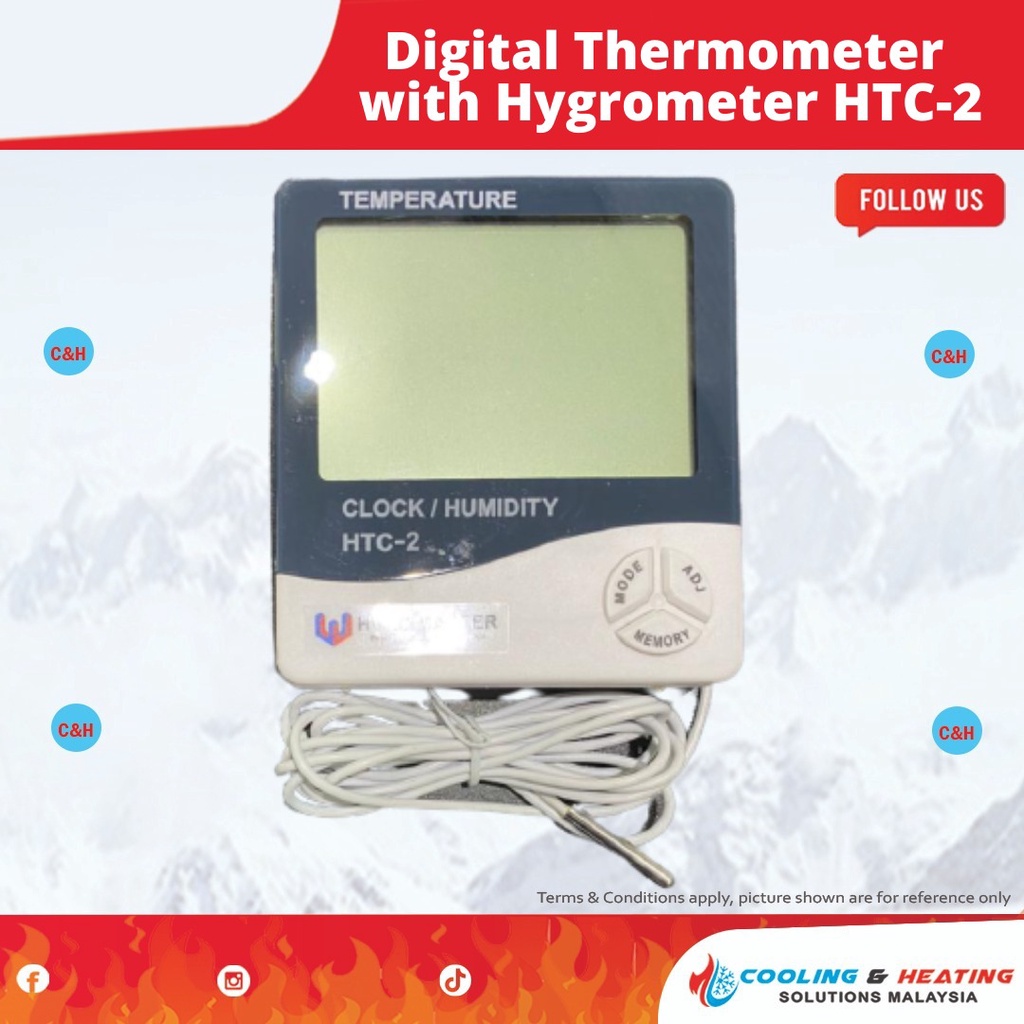(LIMITED SALE) HTC-1/HTC-2 High Precision Digital Thermometer Dual ...