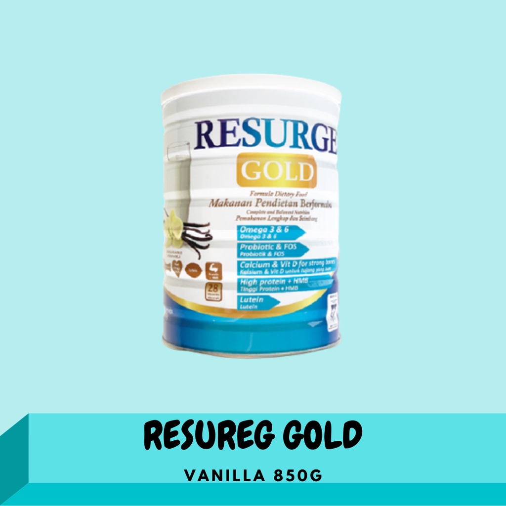 RESURGE GOLD 850G VANILLA EXP:2023 | Shopee Malaysia