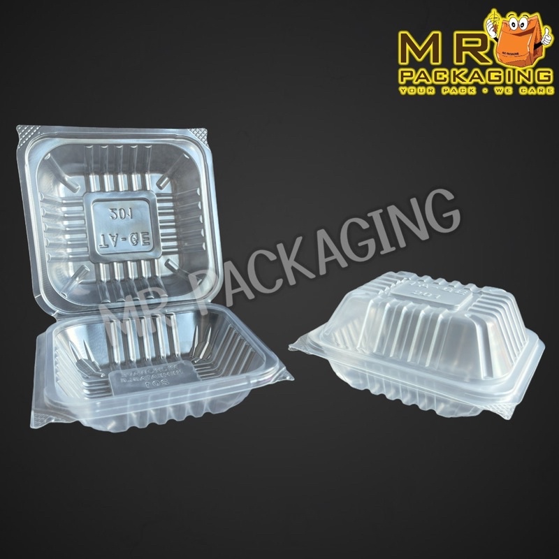 TAGE 201 PP Burger Box [ 100pcs± ] Disposable Plastic Food Box - T 201 ...