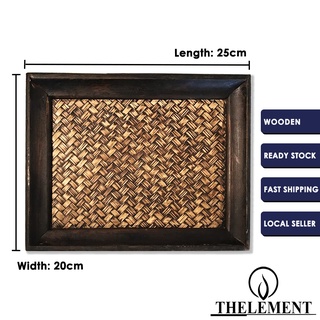 Dulang Hantaran Anyaman Mengkuang Dulang Raya Wooden Tray for Display ...