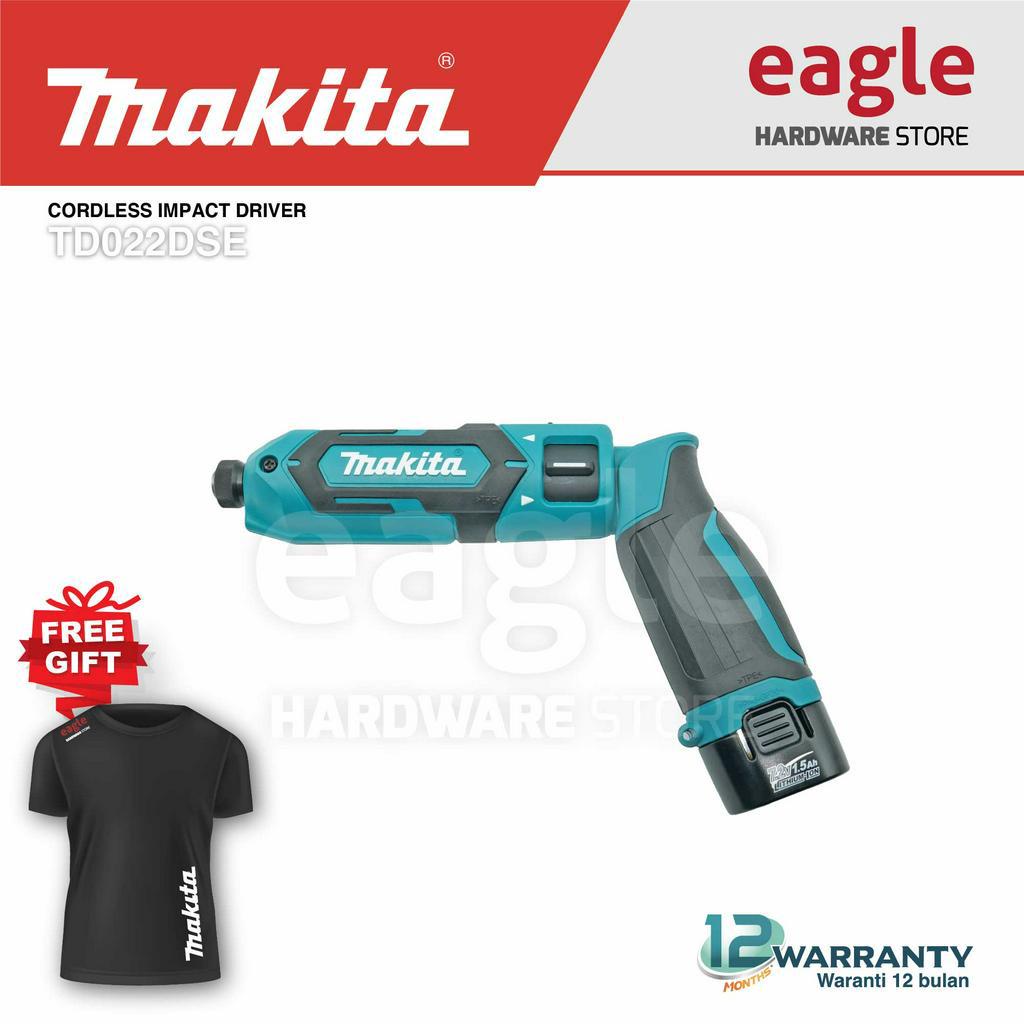 Makita TD022DSE 6.35mm ( 1/4" ) 7.2V Cordless Impact Driver ( TD022 ...