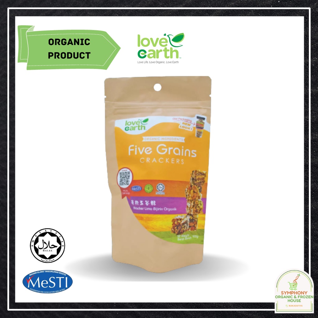 ORGANIC FOOD FIVE GRAINS CRACKER BISCUIT BISKUT BIJIRIN SIHAT PRODUK ...