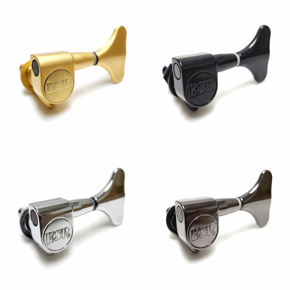 ESP LTD BASS MACHINE HEAD (RIGHT) SATIN GOLD / BLACK / CHROME / BLACK ...