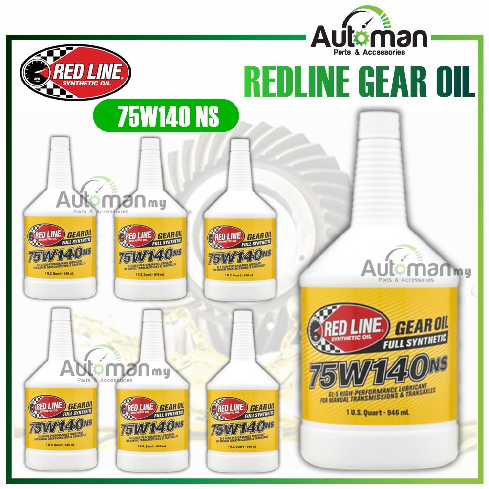 Redline Red Line 75W140NS GL-5 Gear Oil For Differentials | Shopee Malaysia