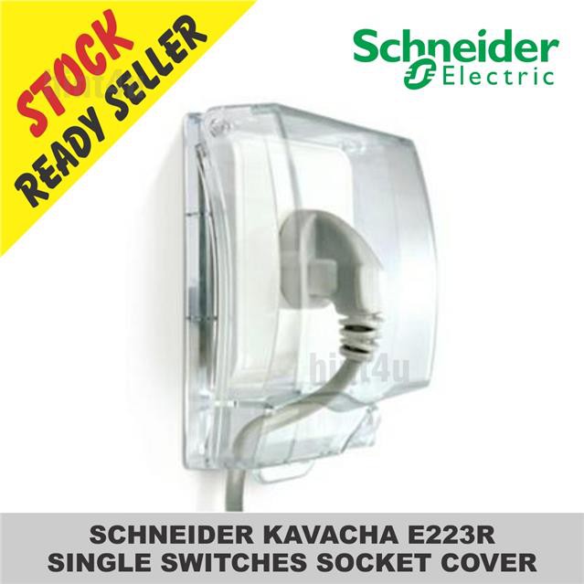 SCHNEIDER KAVACHA E223R SINGLE SWITCHES SOCKET COVER TRANS | Shopee ...