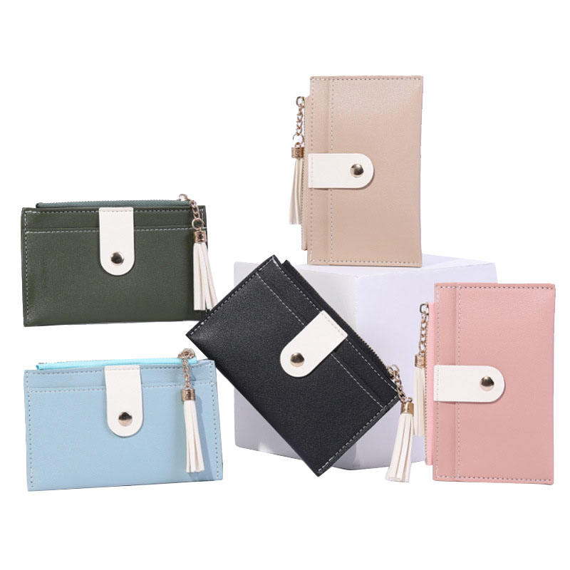Card Wallet Women Fashion Korean Card Holder Purse Portable Card Holder ...