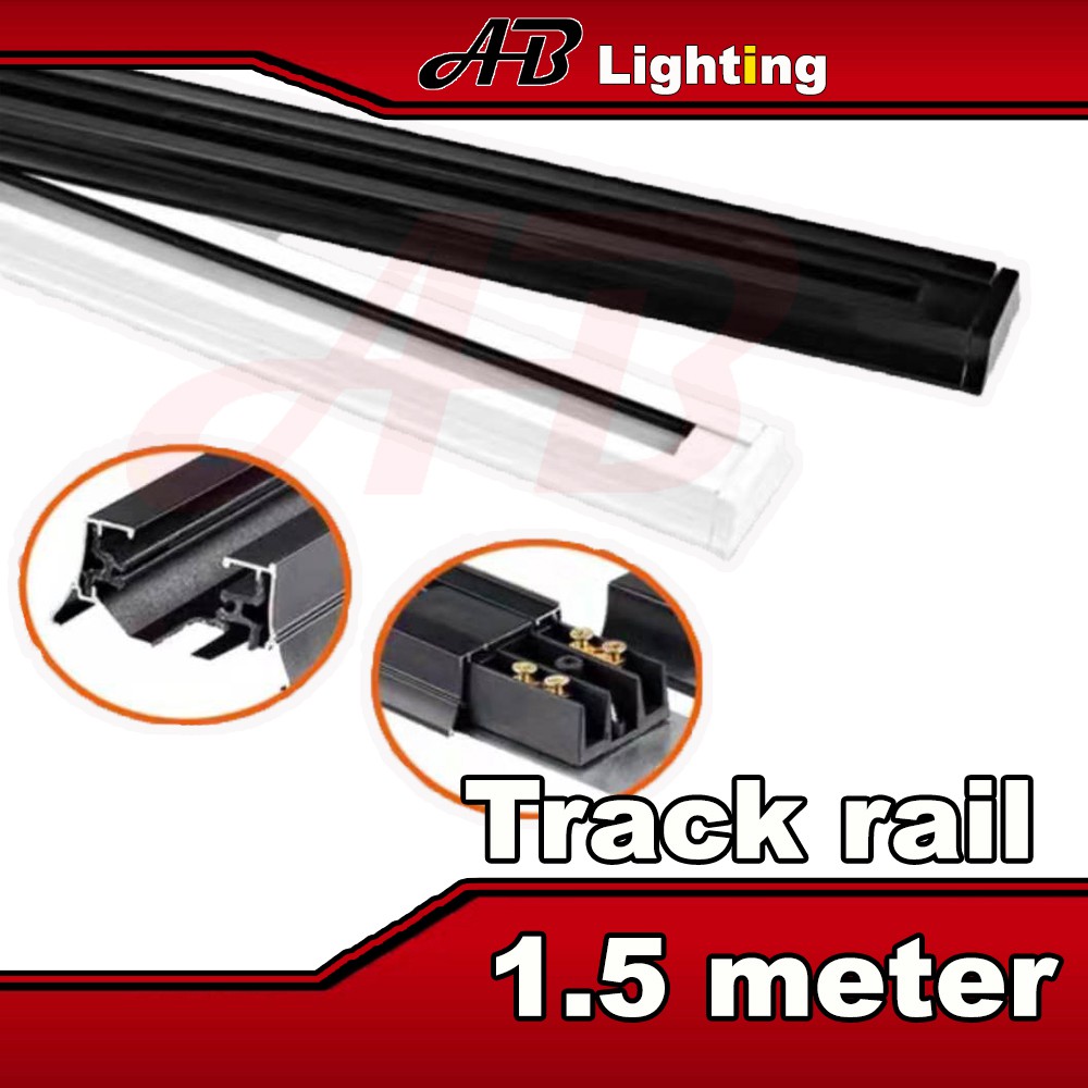 1.5METER TRACK RAil black/white ready stock | Shopee Malaysia