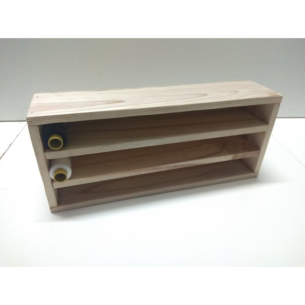 SOLID WOOD RAK BENANG MINI 250m (36 SLOT) / THREAD RACK | Shopee Malaysia